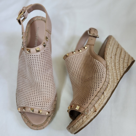 Marc Fisher | Shoes | Marc Fisher Senton Espadrille Wedges Studded ...